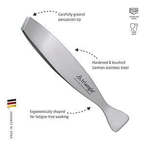 triangle Fishbone Tweezers - Stainless Steel - Grips & Removes Fish Bones - Dishwasher Safe - Made in Germany