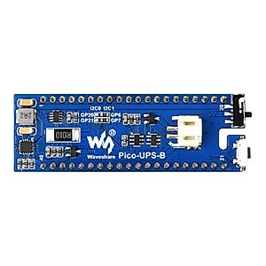 5V I2C Uninterruptible Power Supply UPS Module Breakout Shield HAT Starter Kit for RPI Raspberry Pi PICO 2W WH 2W RP2040 RP2350 Expansion Board