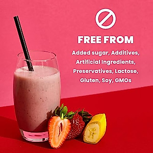 Smoothie-N-Go Freeze Dried Fruit Smoothie Mix Powder, Variety Pack – Healthy Snacks, Plant Based, with Real Fruits & Veggies, Vitamins & Fiber, Superfoods, Gluten Free, Low Calorie, Non-GMO, No Sugar Added