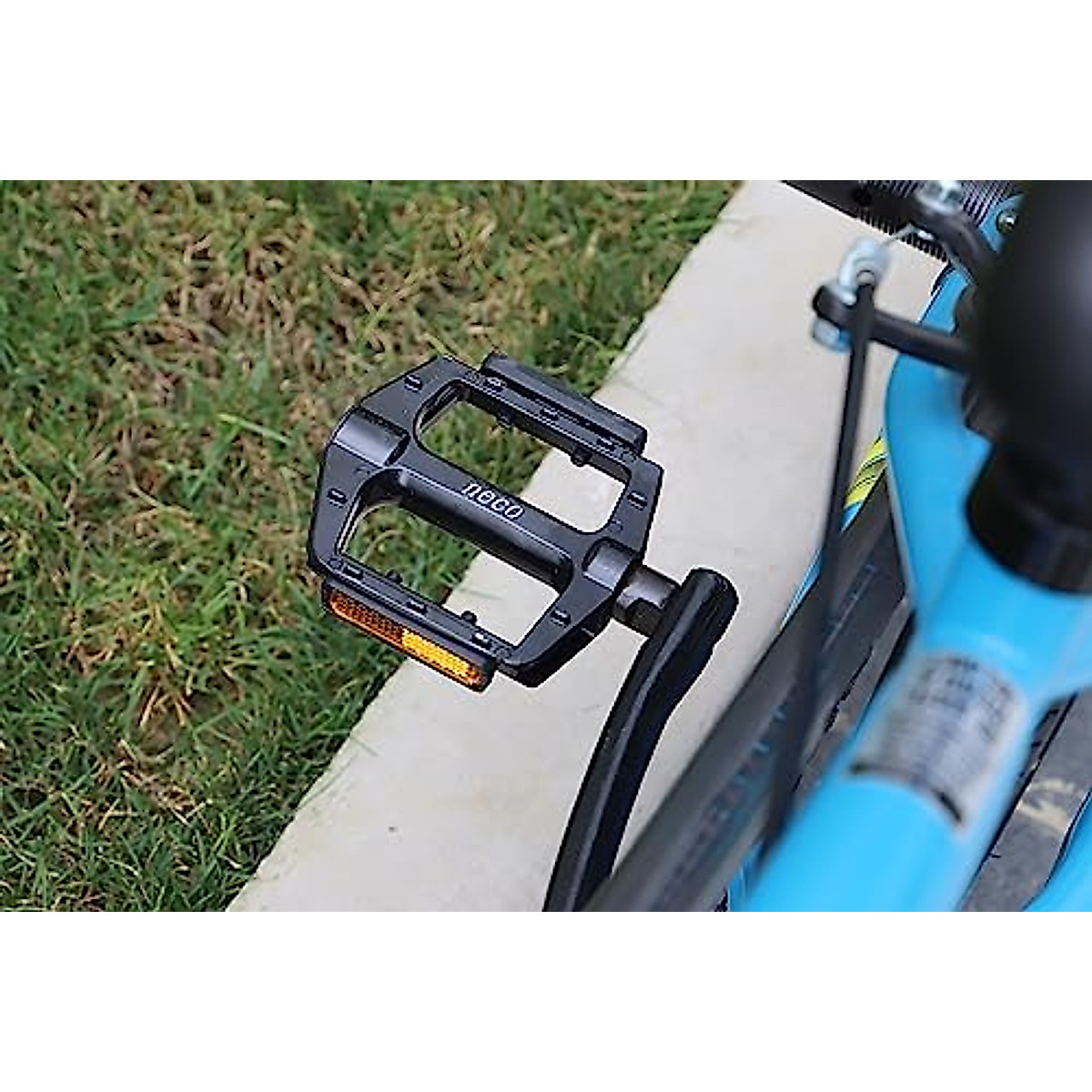 MEGHNA NECO 1/2" Bike Pedals Non-Slip Bicycle Aluminium Alloy Pedals for Kid Bike, Freestyle BMX Bike, Beach Cruiser Bike