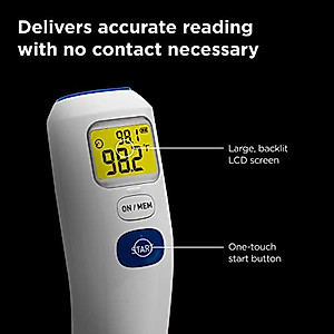 OMRON No-Touch Digital Infrared Forehead Thermometer - Home Temperature Thermometer for Adults, Kids and Baby - Detect Fever During Cold and Flu Season