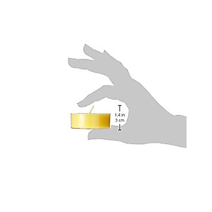 Zest Candle 12-Piece Tealight Candles, Mega Oversized Yellow s