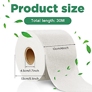 Tondiamo 4 Inch x 98 Foot Textile Fiberglass Waterproofing Roof Tape Anti Fracture Membrane Fabric Sheet Reinforcing Mesh Fabric Liquid Drywall Tape Waterproofing Membrane for Shower Walls and Tiles