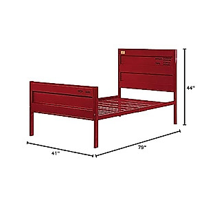 Acme Cargo Twin Panel Kids Bed in Red