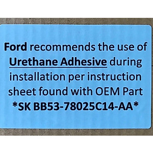 LH Driver Side Front Windshield Outer-Pillar Windshield Trim Molding Outer Only Compatible with Ford Explorer 2011-2019 Models
