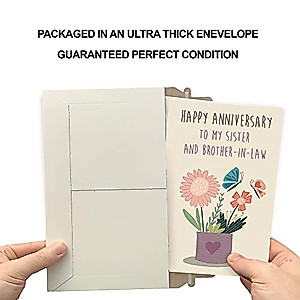 Prime Greetings Anniversary Card For Sister and Brother In Law