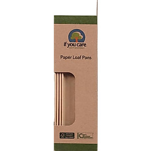 IF YOU CARE FSC Certified Paper Loaf Baking Pans, 4-count