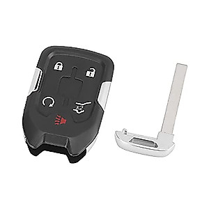 X AUTOHAUX HYQ1AA 315MHzReplacement Keyless Entry Remote Start Smart Car Key Fob for GMC Terrain 2018 2019 2020 2021 2022 13584502 5 Key Button with Door Key