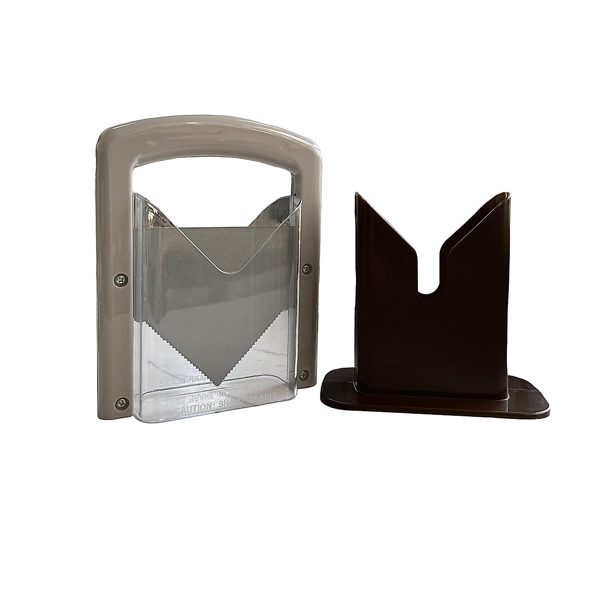 Bagel Slicer, Safety Handle, Bagel Cutter Stainless Steel (Silver)