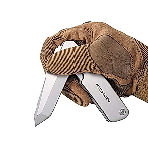 Roxon S501 Folding Pocket Knife and Scissors 2 in 1 Must-have at Home EDC Multi tool with Belt Clip, Perfect for Housework, Rescue, Hunting, Survival, Fishing, Hiking, Camping