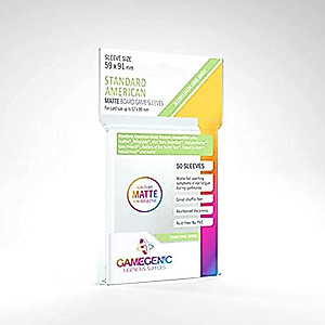 5 Packs Gamegenic Matte Board Game Sleeves 50ct Standard American Size Card Sleeves Value Bundle!