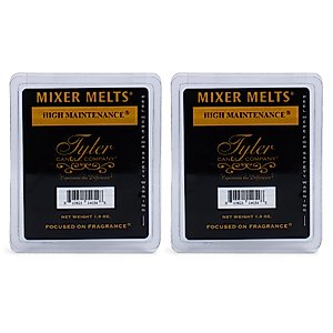 Tyler Fragranced 1.9 ounce Tart Mixer Melts Set of 2, High Maintenance