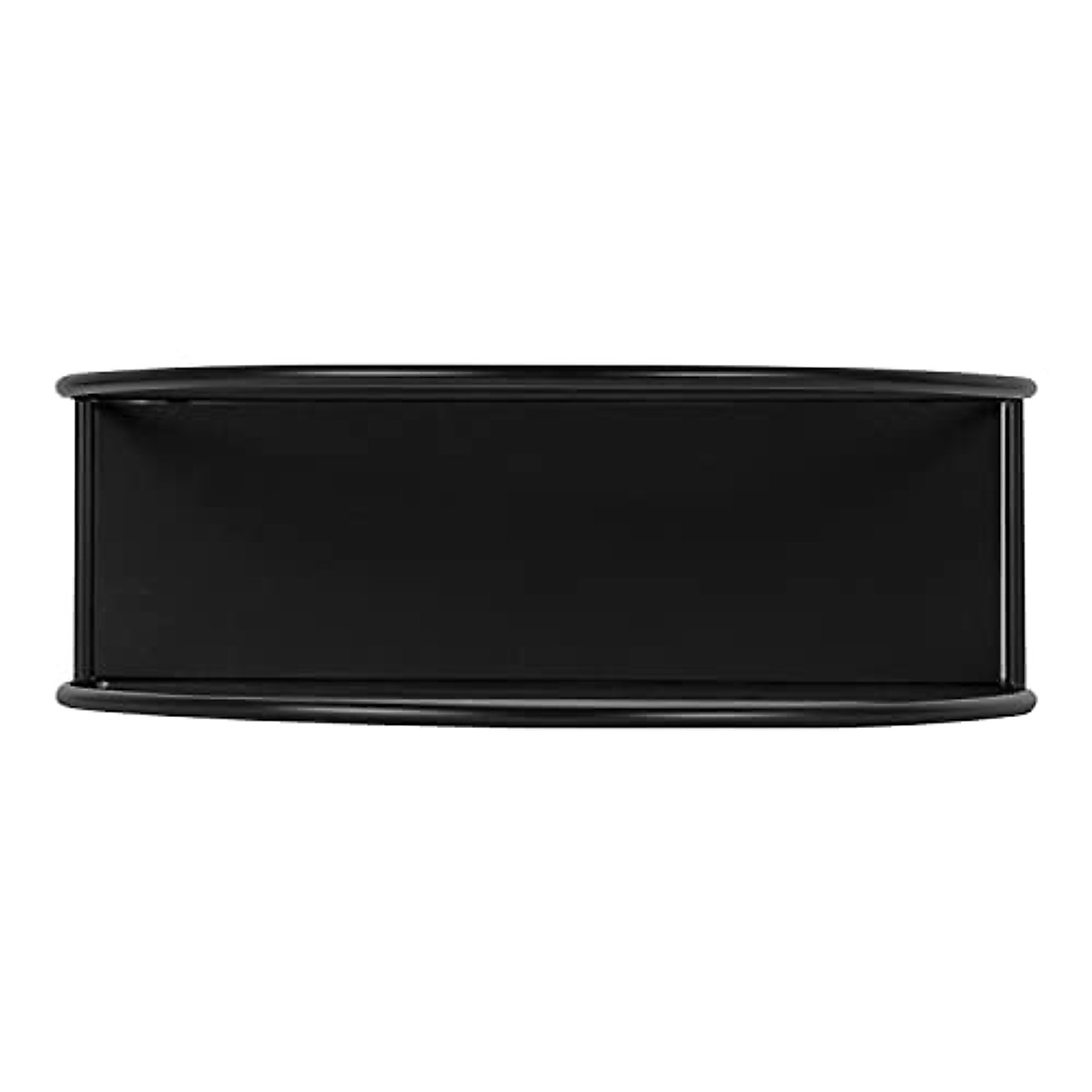Kate and Laurel Monroe Modern Arched Wall Shelf, 18 x 31, Black, Decorative 3 Tier Floating Wall Shelves with Contemporary Finish and Robust Storage Capacity