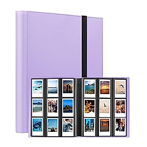 432 Pockets Photo Album for Fujifilm Instax Mini Camera, Polaroid Camera, for Fujifilm Instax Mini 11 12 9 40 Evo Liplay 8 7+ Instant Camera, Photo Album for Polaroid Kodak HP Zink 2x3" Photo (Purple)
