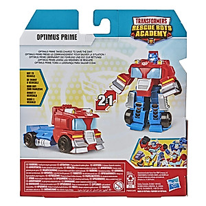 Transformers Playskool Heroes Rescue Bots Academy Classic Heroes Team Optimus Prime Converting Toy, 4.5-Inch Action Figure, Ages 3 and Up