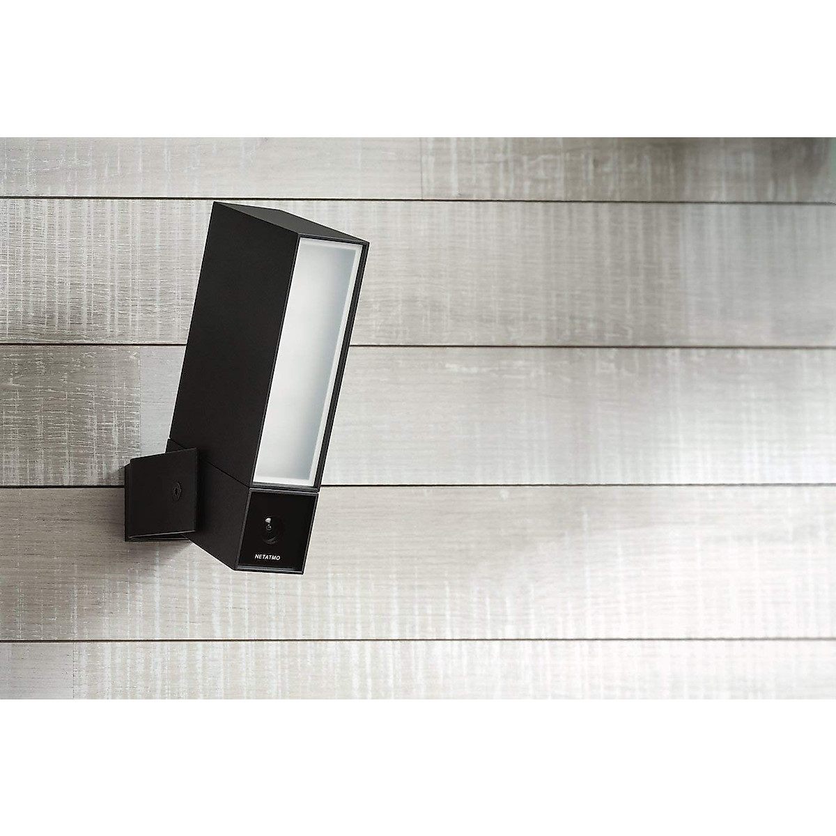 Pass & Seymour Netatmo c Camera, WiFi, Integrated Floodlight, Movement Detection, Night Vision, Without Fees, NOC01-US, Black Aluminium