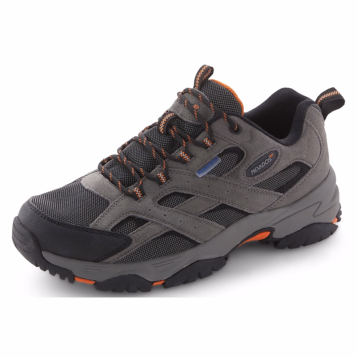 Nevados XP Men's Boomerang II Low Waterproof Hiking Boots | Lightweight for Trail, Walking, Summer Outdoors | Comfortable w/Memory Foam | Rugged Carbon Rubber Sole