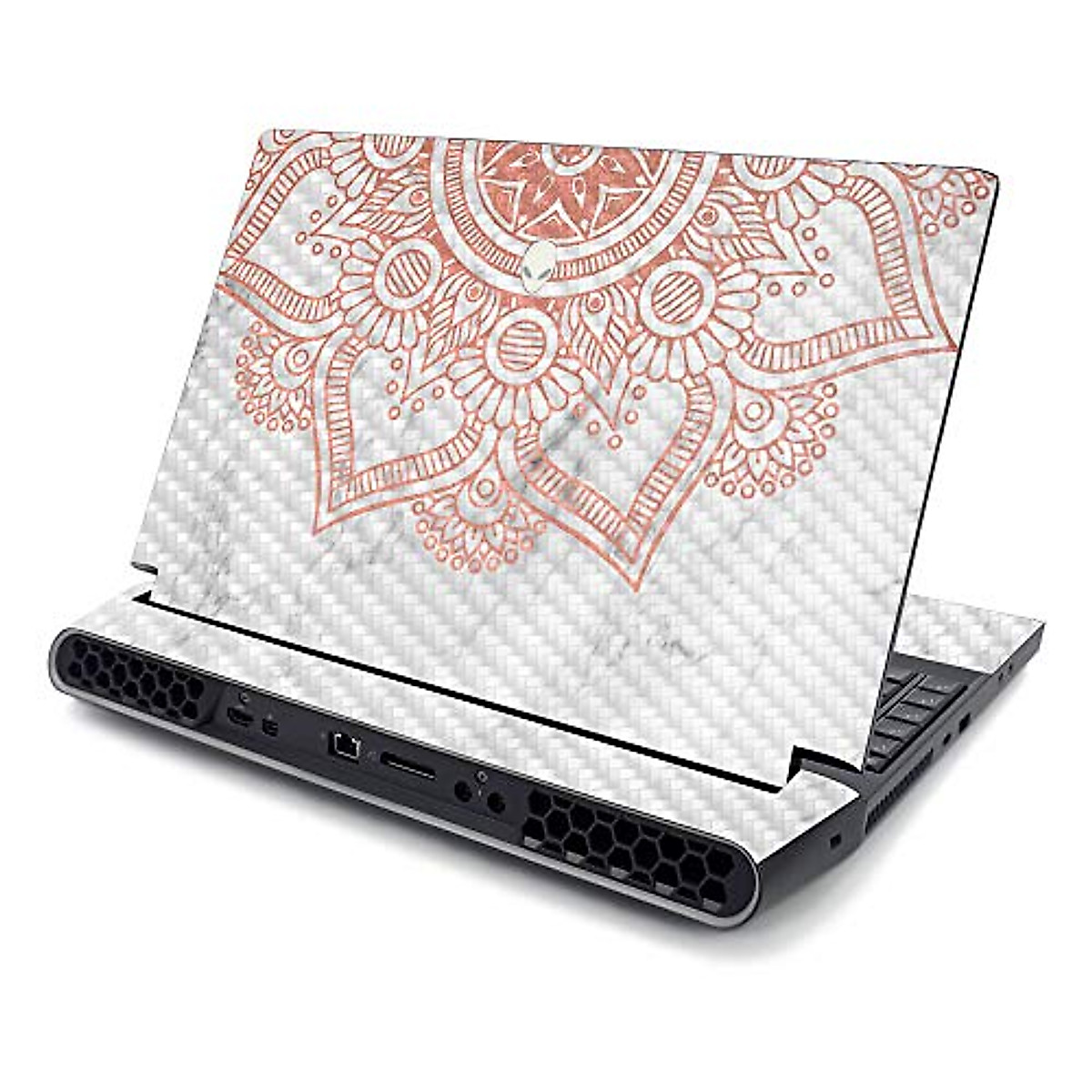 MightySkins Skin for Alienware AREA-51M R2 (2020) - Abstract Black | Protective, Durable, and Unique Vinyl Decal wrap Cover | Easy to Apply, Remove, and Change Styles | Made in The USA
