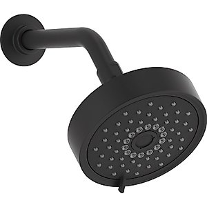 KOHLER 22170-Bl Purist 2.5 Gpm Multifunction Showerhead With Katalyst Air-Induction Technology, Matte Black