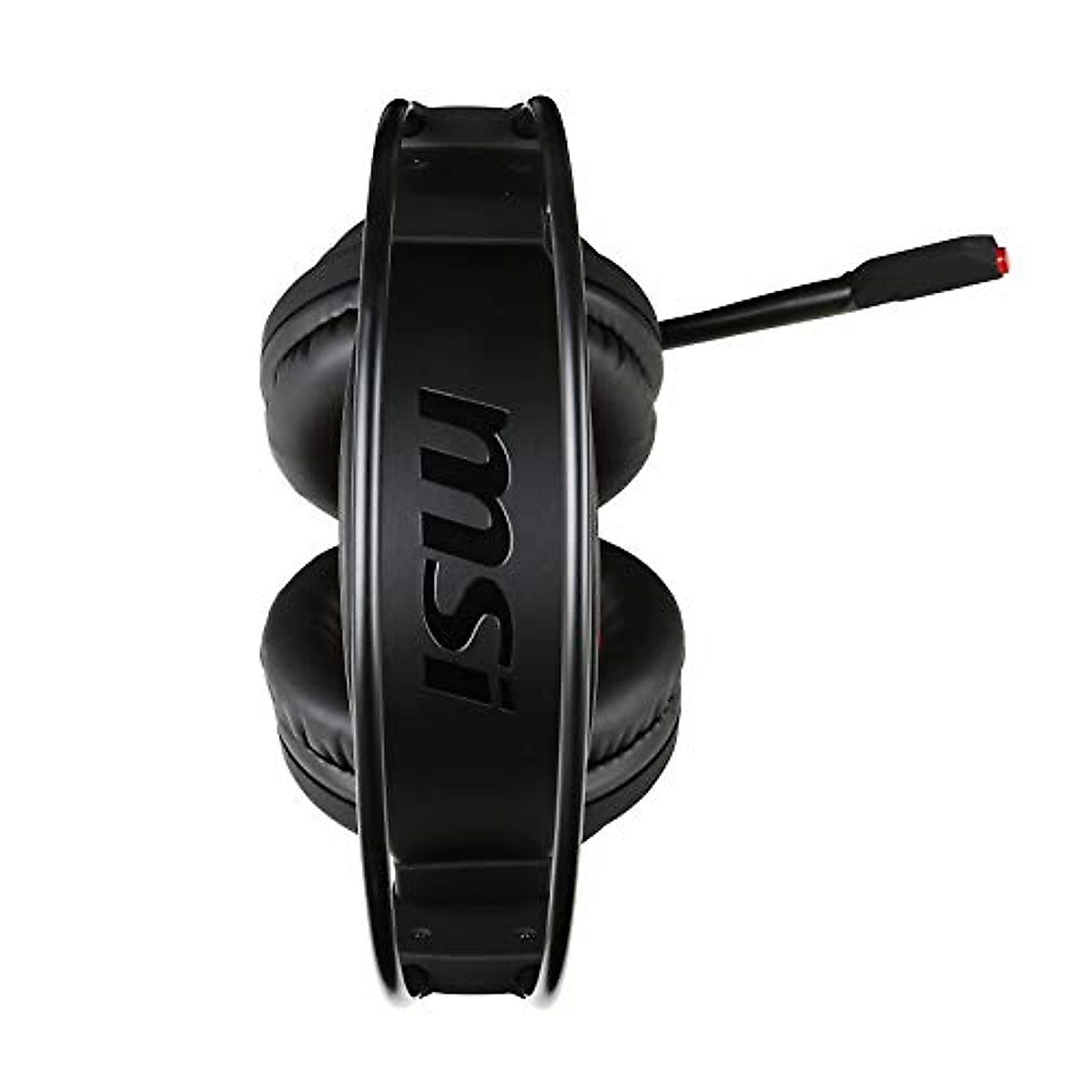 MSI DS502 Gaming Headset, Enhanced Virtual 7.1 Surround Sound, Ergonimic Design, Omnidirectional Microphone, Intelligent Vibration System, Red LED Lighting, PC/Mac