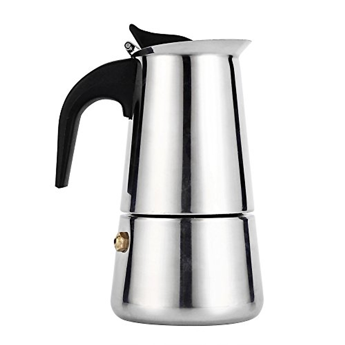 Yosoo Stainless Steel Moka Coffee Pot Percolator Stove Top Coffee Pot Espresso Coffee Maker For Home Office Use (Size : 100ml)
