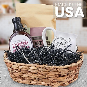 MagicWater Supply Crinkle Cut Paper Shred Filler (4 oz) for Gift Wrapping & Basket Filling - Black & Silver