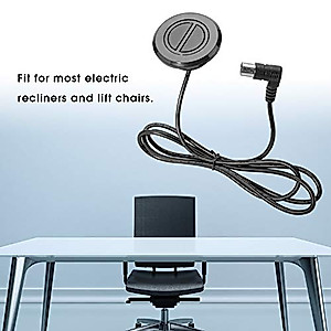 Eujgoov Recliner Chair Switch 2 Button Round Power Recliner Controller 5 Pin 4 Wire Switch Replacement Electric Recliner