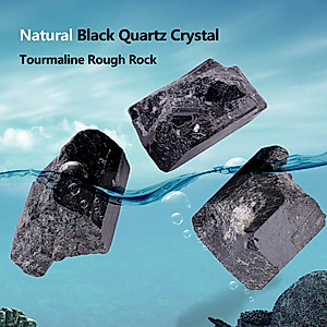 1 Pcs Black Quartz, Tormalina Nera Turmalina Negra Piedra Crystal Tourmaline Rough Rock Mineral Healing Stone