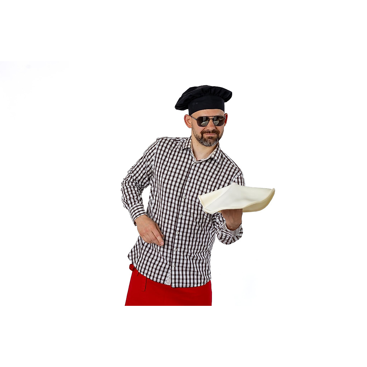 Training pizza disc for pizza acrobatics. Pizza di gomma - Spinning dough - Throw dough with silicone disc - size 13 inch. Rubber pizza.