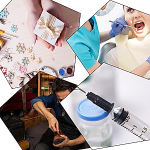 Blunt Tip Needle, 100 Pcs 20G Black Bent Dispensing Tips, Flow Dispensing Needle Tips, Disposable Dental Irrigation Fluid Needle Tips for Oil or Glue Applicator