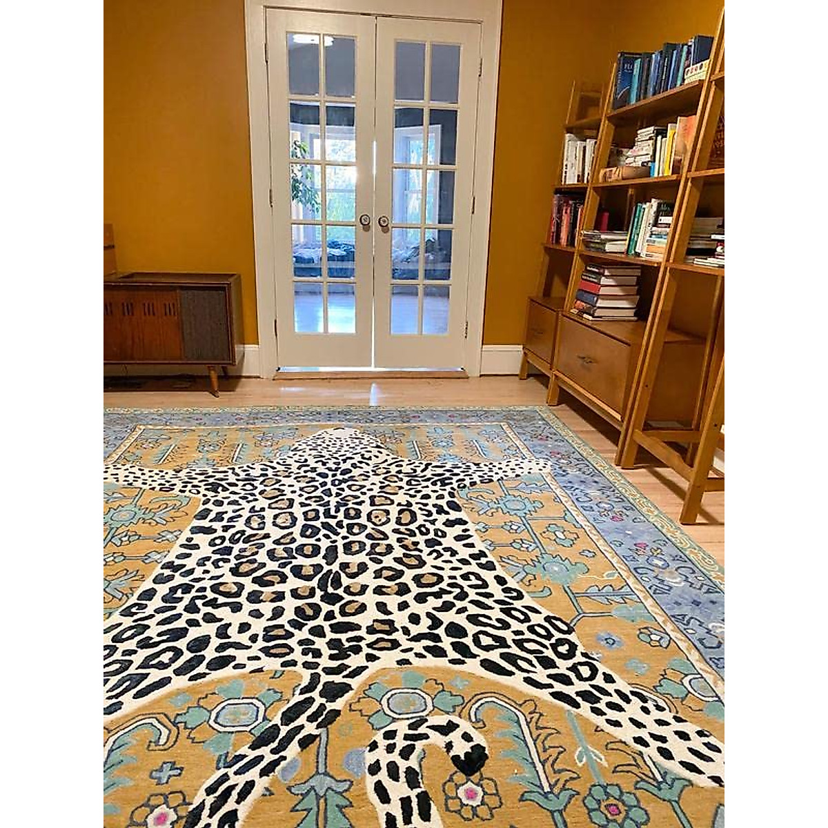 Persian Traditional Wool Area Rugs by Allen Home | Durable | 100% Wool, Hand Tufted | Living Room, Dining Room, Bedroom, and Entryway Area Rugs | 8’ x 10’ | Octavia Leopard
