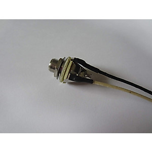 Pre-Wired Pure Tone PTT1 Multi-Contact Mono Input/Output Jack for Guitar (Nickel)