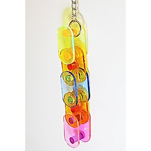 Prevue Pet Products Rainbow Acrylic Links Bird Toy