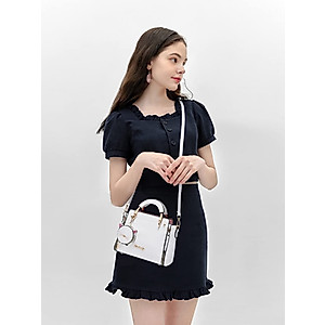 Xiaoyu Fashion Purses and Handbags for Women Ladies Crossbody Bags Top Handle Satchel Shoulder Bags Small Totes (White)