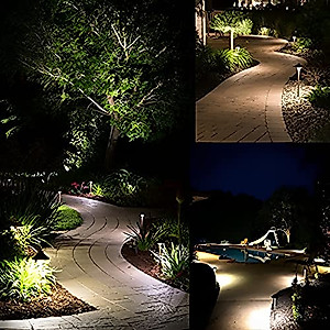 Arrownine Landscape Lighting Path Lights Low Voltage 12V AC/DC,Cast Aluminum Construction Replaceable G4 LED Bulb for Outdoor Pathway Lights,Walkway Garden Yard Driveway Lights 2-Pack Bronze Finish