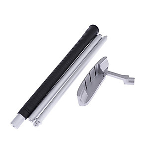 Simhoa 3-Section Foldable Portable Right Handed Golf Putter Practice Tool 89cm