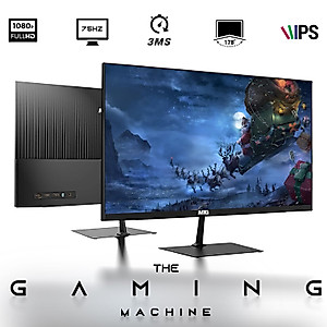HP G3 Gaming Desktop PC, Intel Core i7 6th Gen, AMD RX 550 Graphics, 32GB RAM, 240GB SSD + 1TB HDD, MTG 24 Inch Monitor, RGB Keyboard Mouse, Speaker, Webcam, WiFi, Win 10 Pro (Renewed)