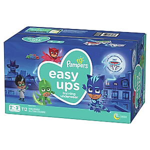 Pampers Easy Ups Training Pants Boys and Girls, 2T-3T (Size 4), 112 Count, Giant Pack