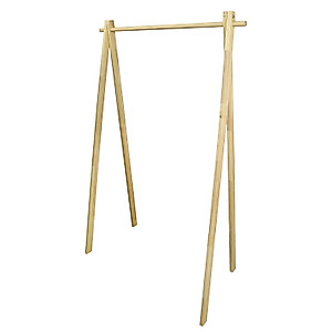 Casual Home Solid Wood No Tool Assembly Collapsible Aesthetic Clothing Garment Rack