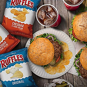 Ruffles Potato Chips, Variety Pack, 1 Ounce (Pack of 40)