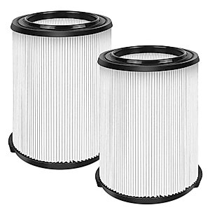 VIEWALL 2 Pack VF4000 Replacement Filter for RIDGID, Standard Wet/Dry Vac Filter Vf4000 Compatible with RIDGID Vacs Wet Dry 5-20 Gal, 6-9 Gal Husky Vacuum