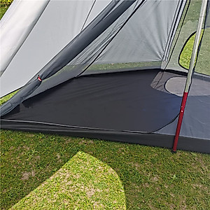 Half Octagonal Mesh Net for 4 Person Tipi Tent 2 Person Mesh Camping and Hiking (Inner Mesh for 1 Person)