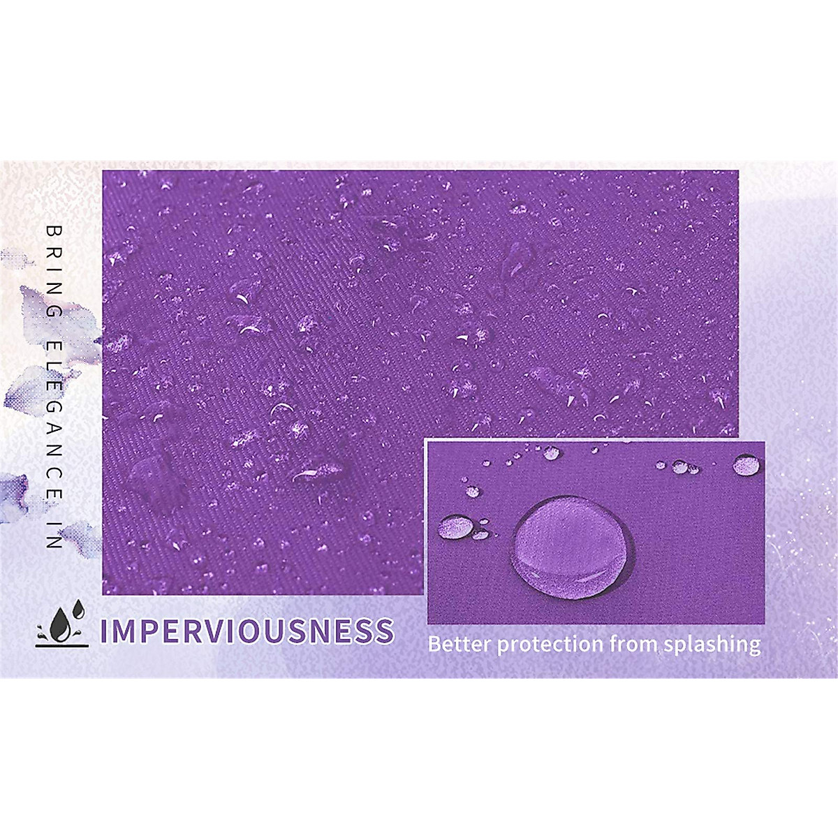 Moolecole Womens Kitchen Aprons Waterproof Bib Overalls Anti-Oil Stain Adult Sleeveless PVC Butterfly Pinafore Apron with One Pockets for Cooking Baking Purple, Valentine's Day Gift