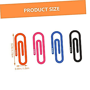 Operitacx 4pcs Paperclip Bookmark Paper Folders Metal Bookmarks Metal Folder Stationery Binder Clips Fun Paper Clips Notice Board Iron Paper Clips Students Paper Clips File Paper Clips