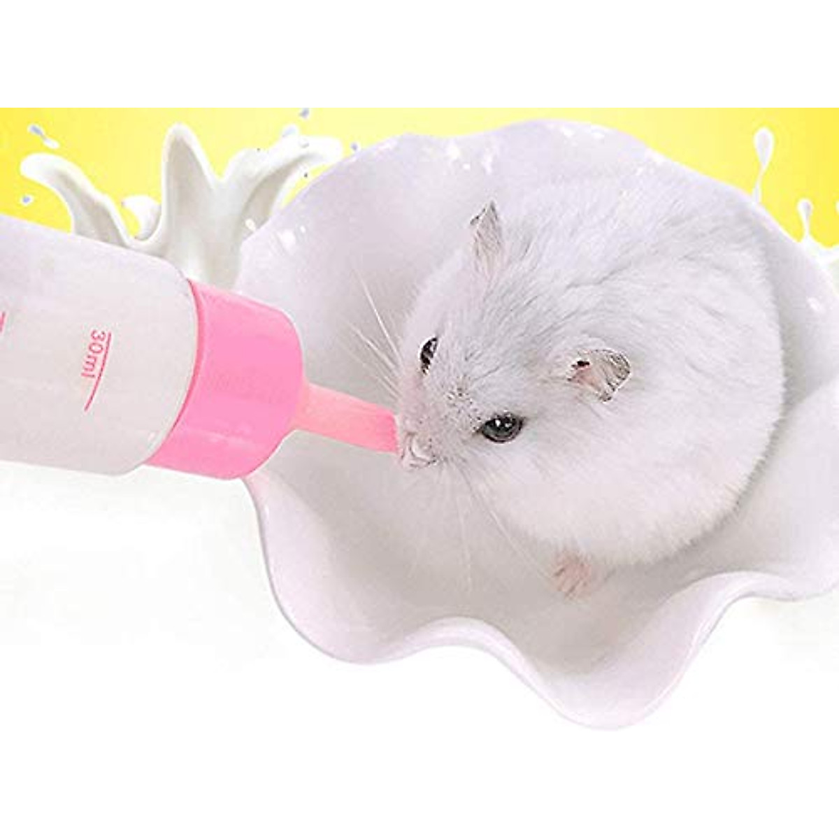 ISMARTEN Pet Milk Feeding Bottle Nurser Bottle Nursing Feeding Bottle Water Milk Feeder for Puppy Squirrel Kittens Hamster 4pcs