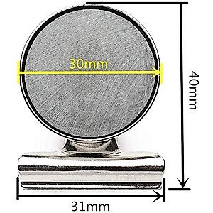 50Pack Fridge Magnets Refrigerator Magnets Magnetic Clips with Black Flannelette for Scratch Safe - Perfect Office Magnets,Photo Magnets