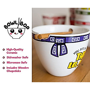 Bowl Bop Lo Mein Japanese Dinnerware Set | 16-Ounce Ramen Bowl, Chopsticks