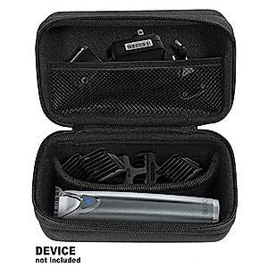 CaseSack case for Wahl Professional 5-Star Cord/Cordless Magic Clip #8148, Stainless Steel Lithium Ion+ Beard and Nose Trimmer, 9684, 9818, 9854, PowerPro9686, 9864, 9899, Organizer for Accessories