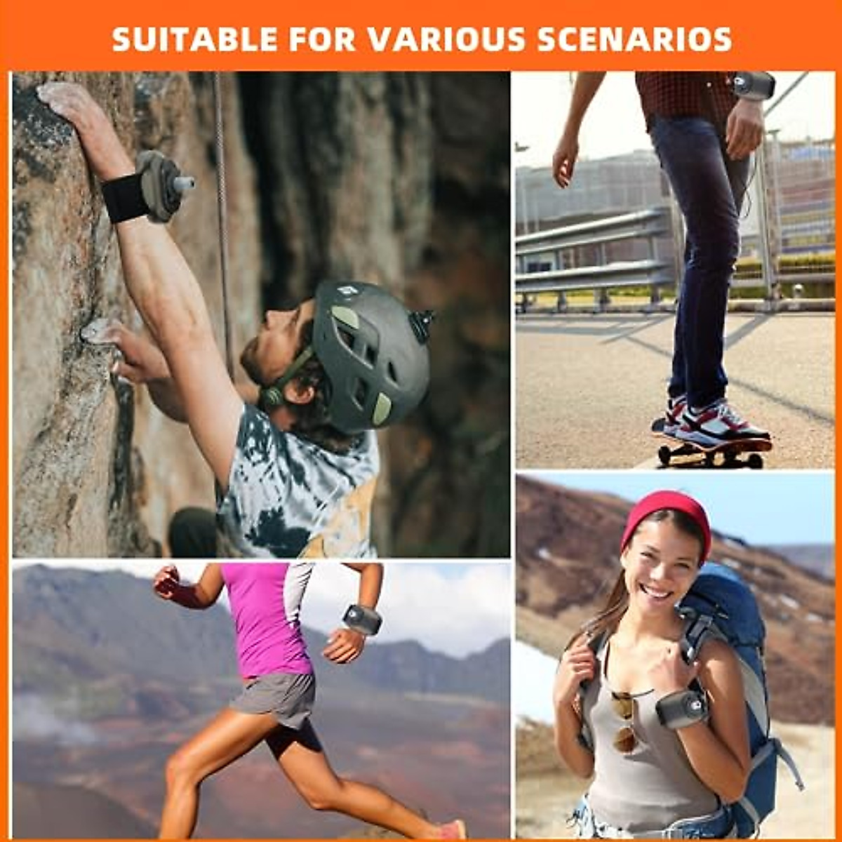 MUSKULO MONSTRO Sports Wrist Water Bottle, Hands Free Wearable Bottle, Leak Proof Silicone 7 Oz (200ml) Portable Bottle for Running Cycling Climbing Jogging and Gym Outdoor Activity (Black)