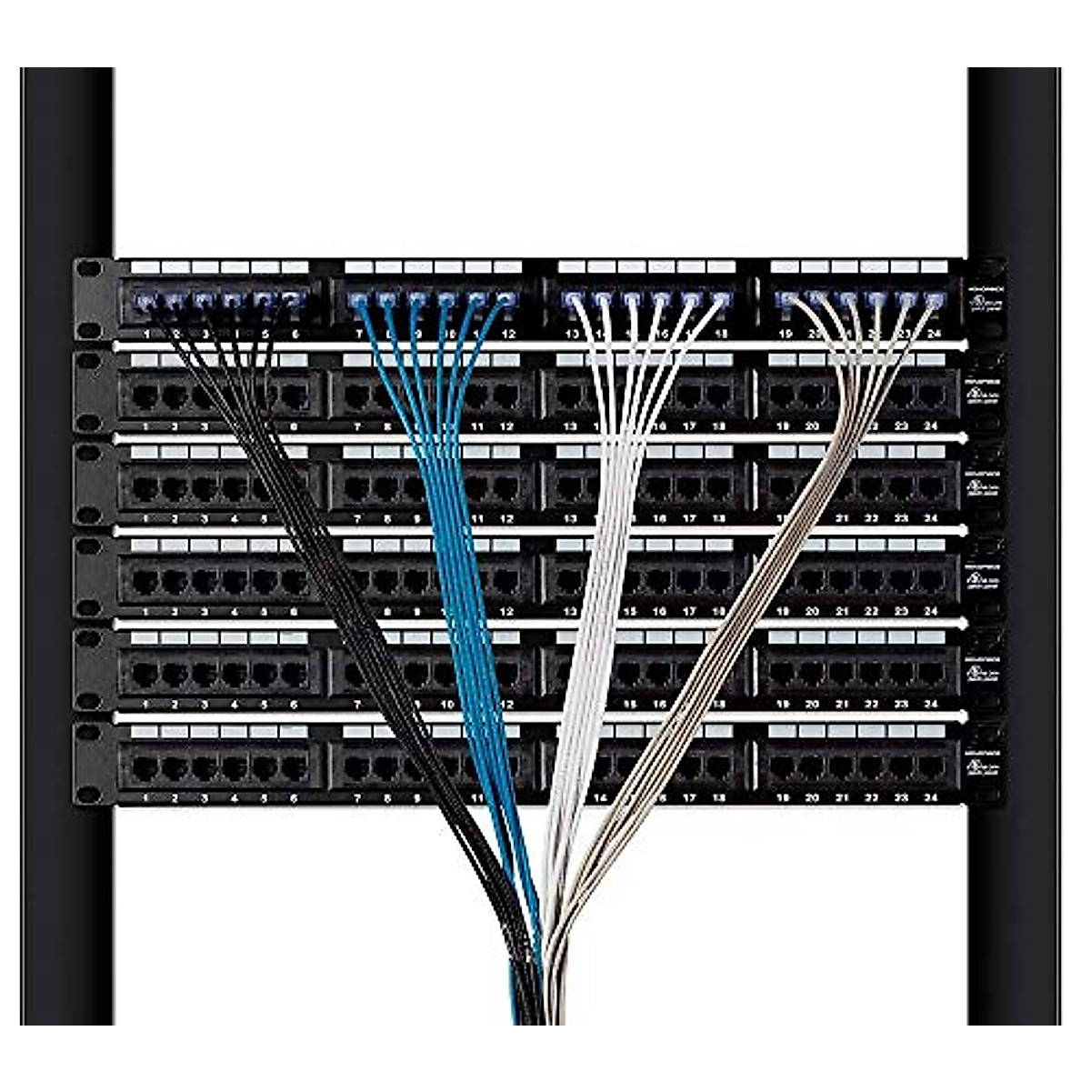 Monoprice Cat6A Ethernet Patch Cable - 5 Feet - Yellow (5 Pack) Network Internet Cord - RJ45, Stranded, UTP, Pure Bare Copper Wire, 30AWG - SlimRun Series